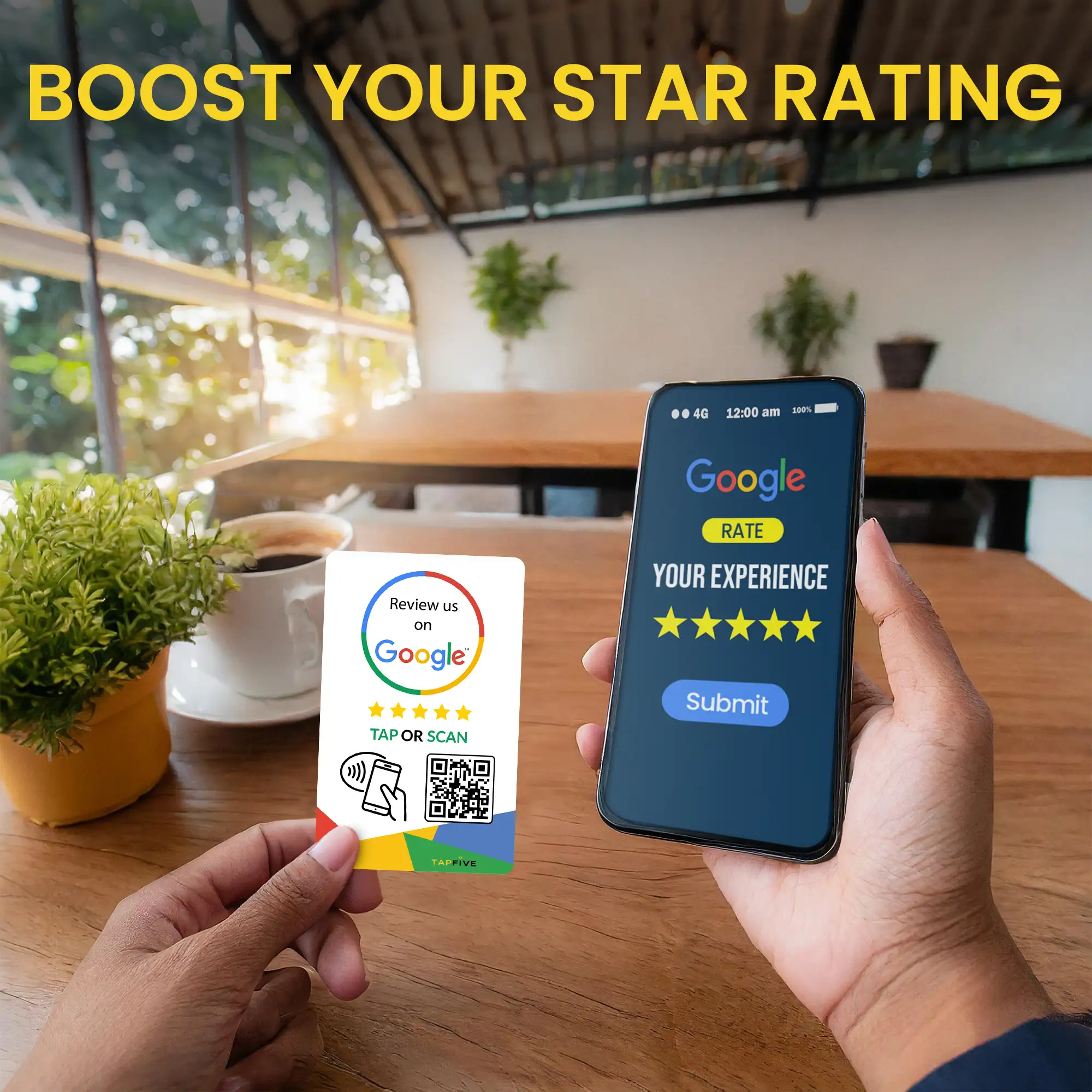 TapFive Card - Google Review Tap Card