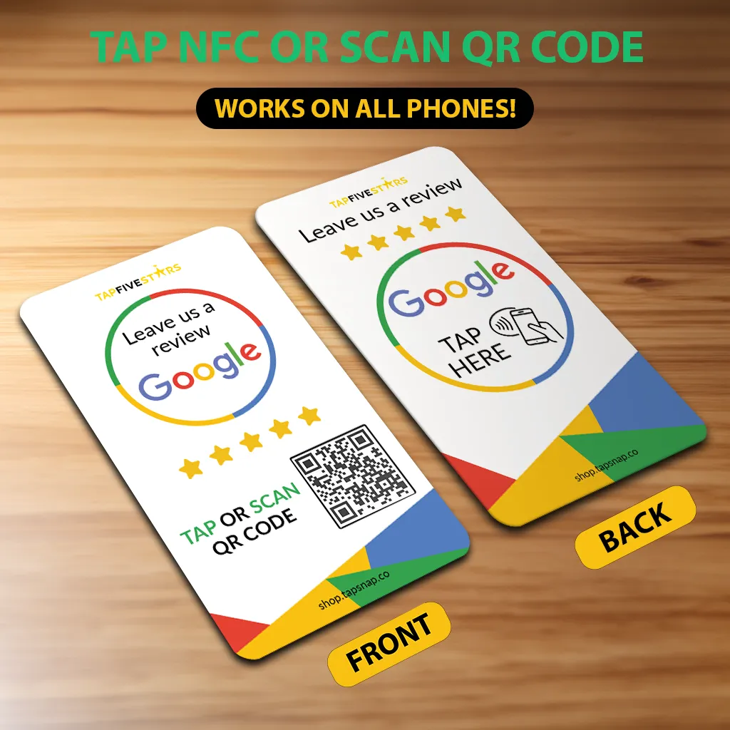 TapFive Card - Google Review Tap Card