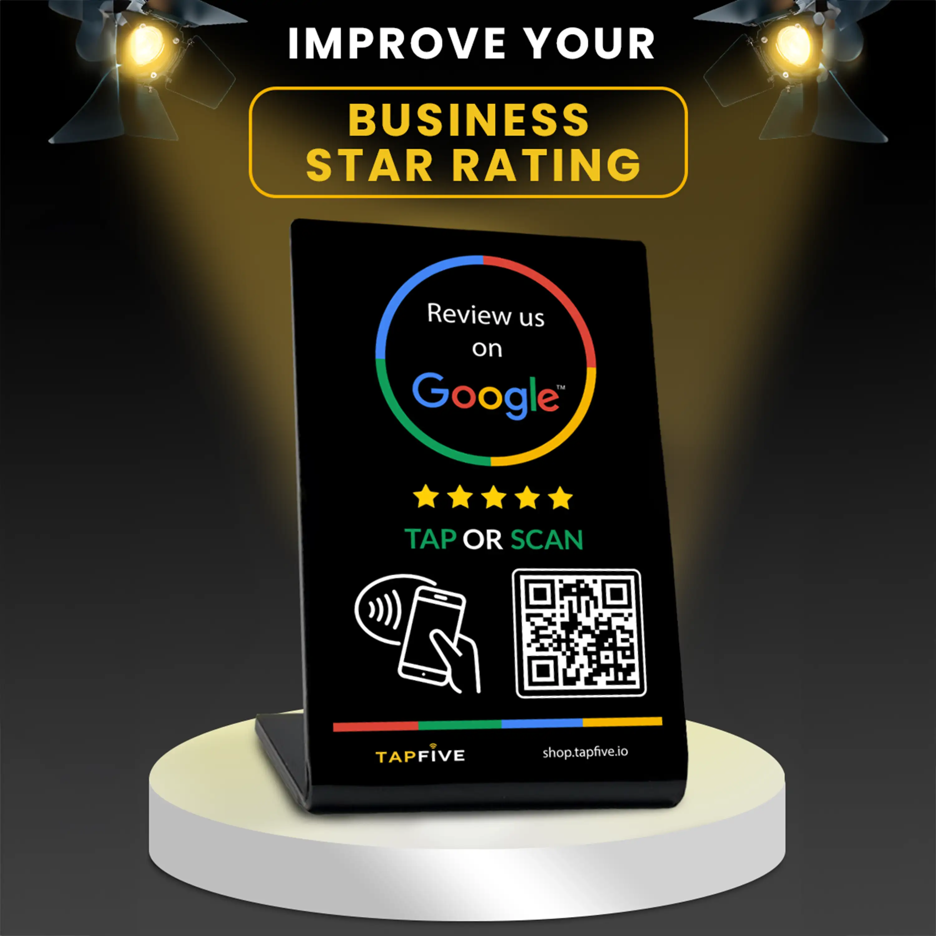 TapFive Card - Google Review Tap Card